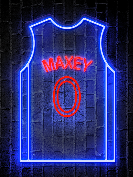 Maxey #0 – Glow Jerseys